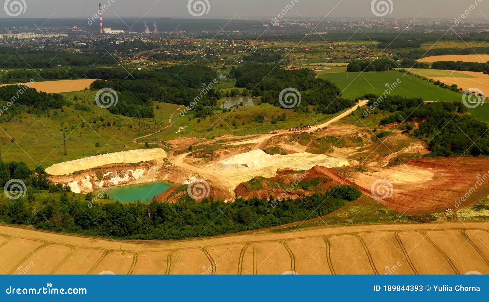 Industrial Sand Quarry. Sand Pit. Sand Special for Construction ...