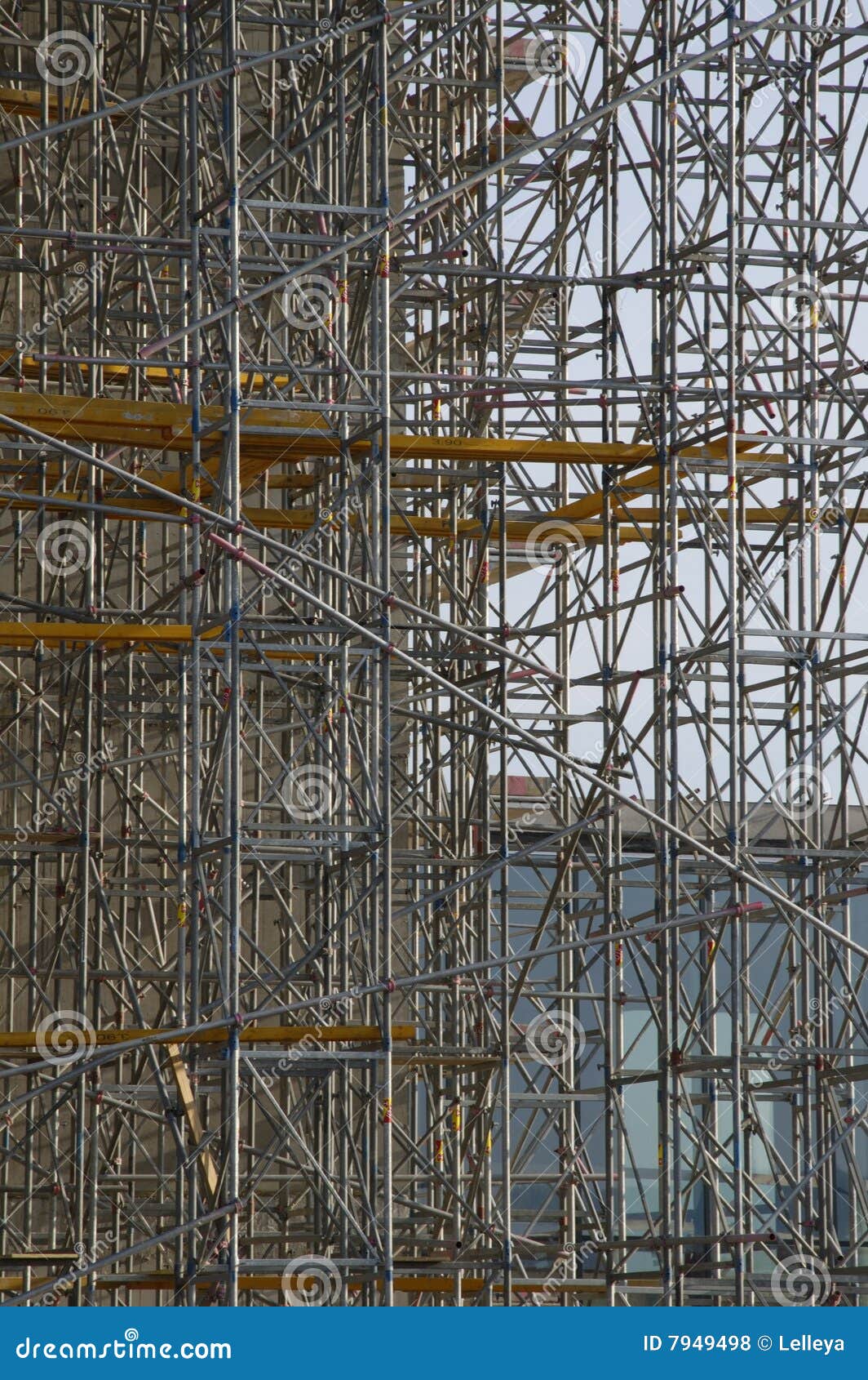 Industrial Scaffolding stock photo. Image of texture, buildings - 7949498