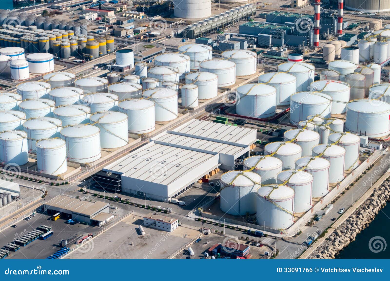 Industrial scene stock photo. Image of construction, aerial - 33091766