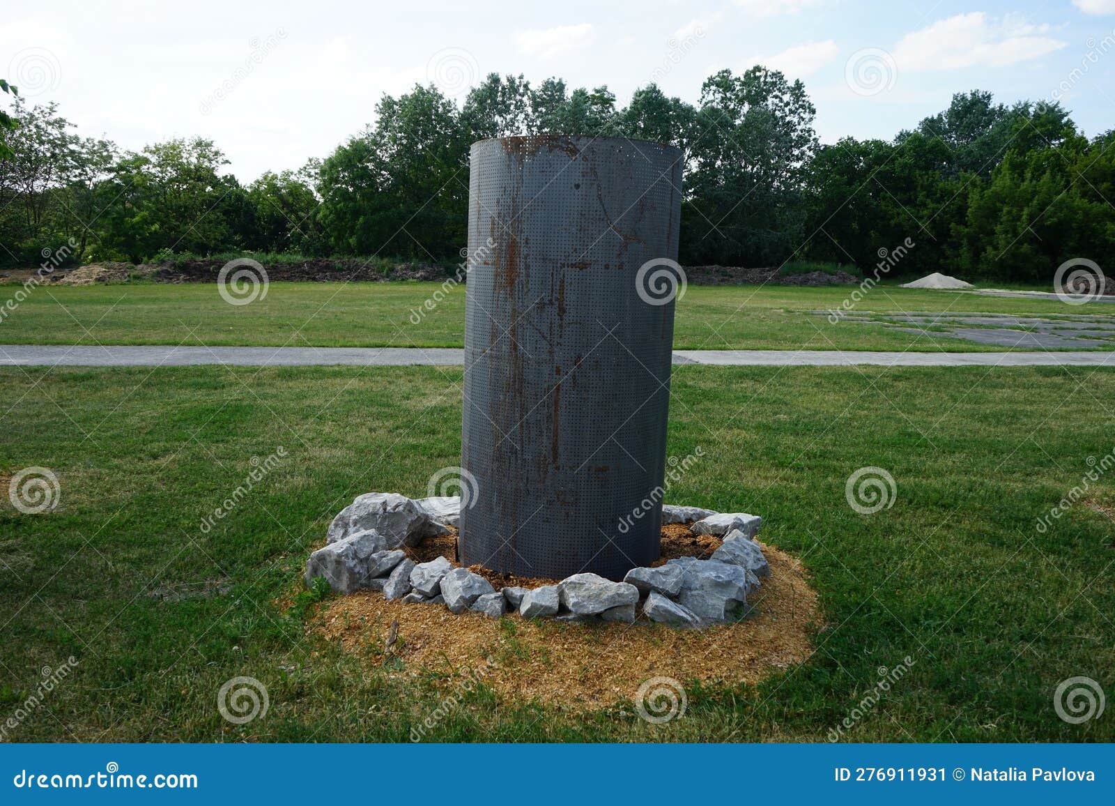 Industrial Scenery In The Park On The Territory Of The Former Limestone ...