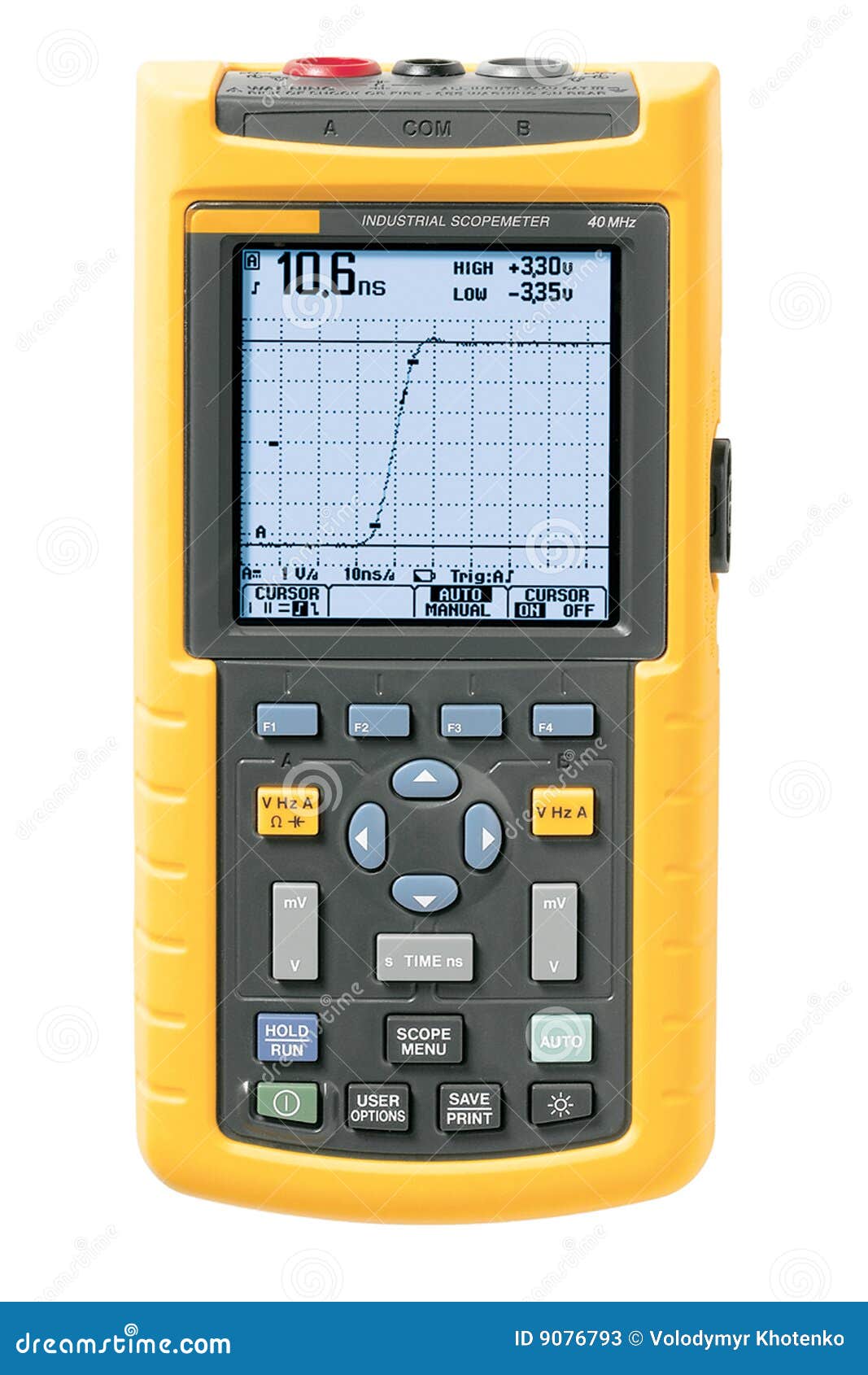 Industrial scopemeter stock image. Image of electric, impedance - 9076793