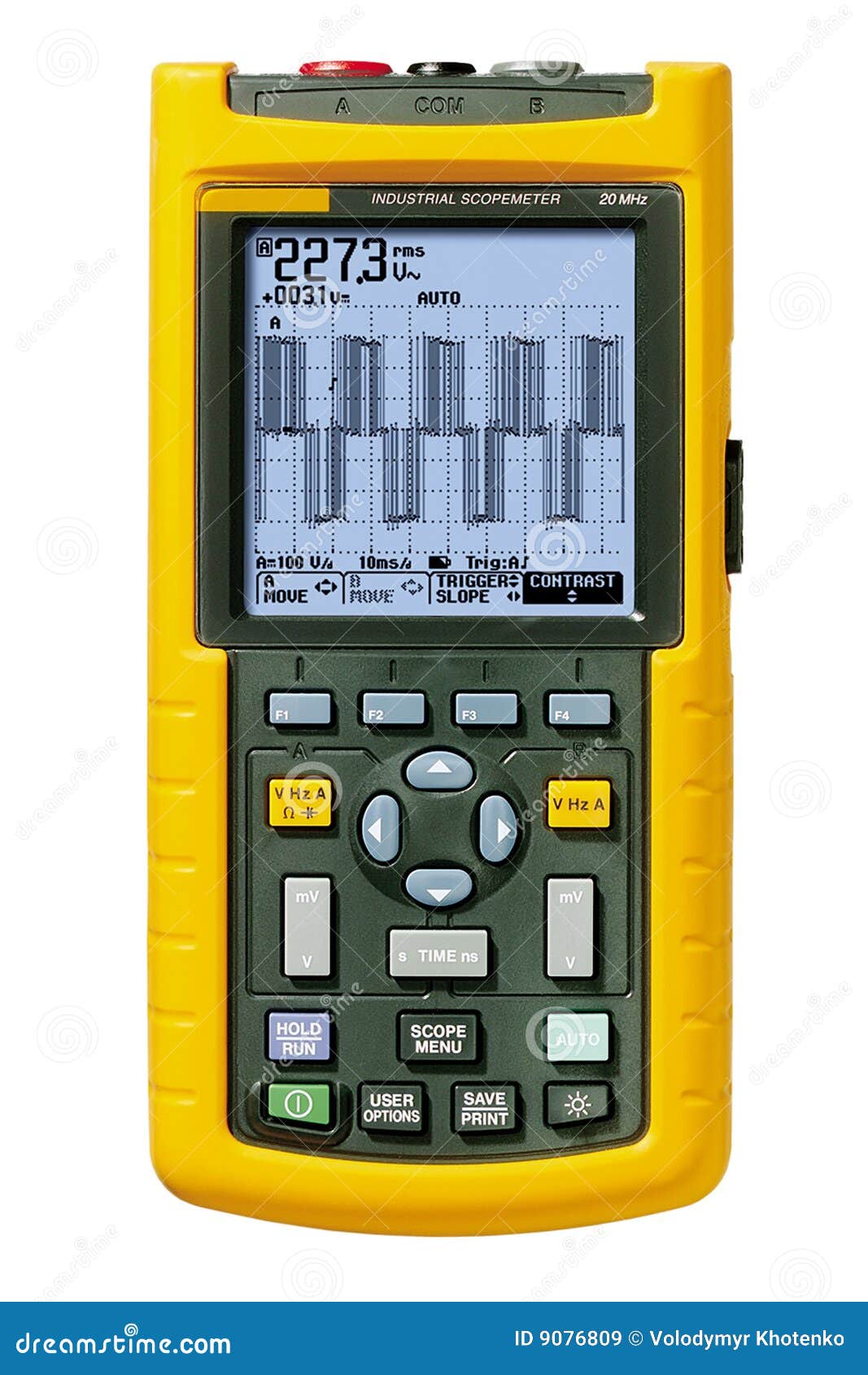 Industrial scopemeter stock image. Image of ammeter, monitor - 9076809