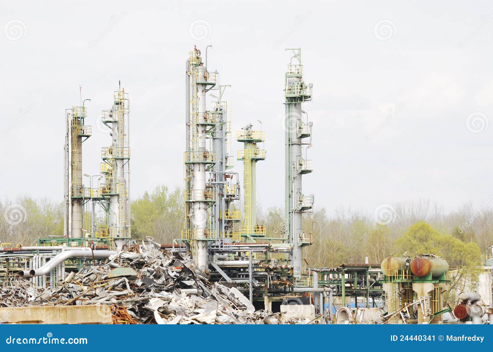 Industrial Scrap Metal stock image. Image of plant, pipeline - 24440341