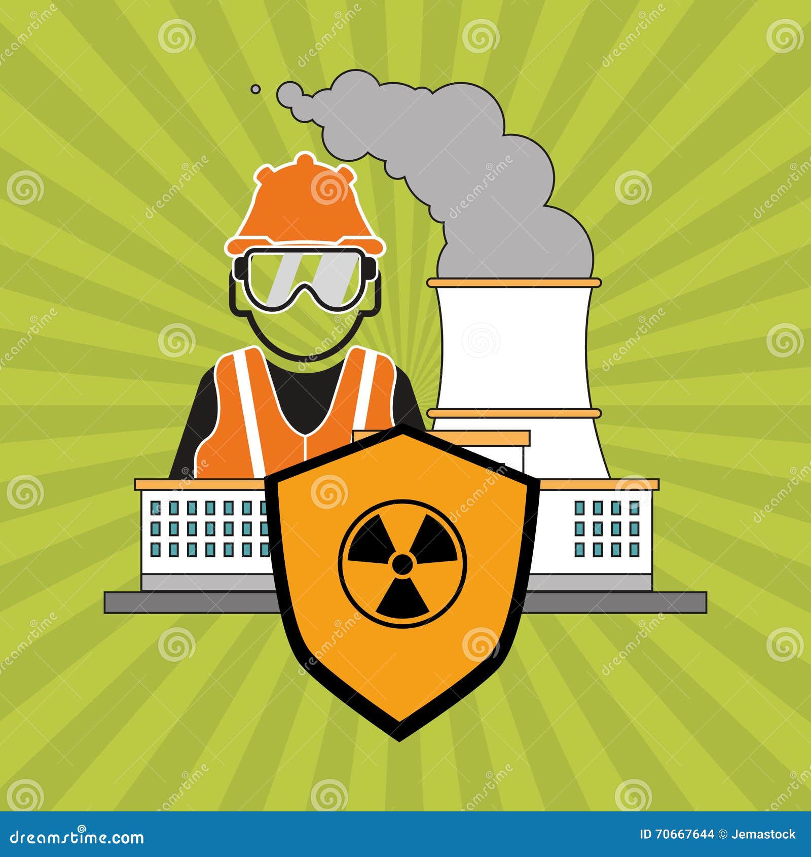 Industrial Security Design. Safety Icon. Protection Concept Stock ...