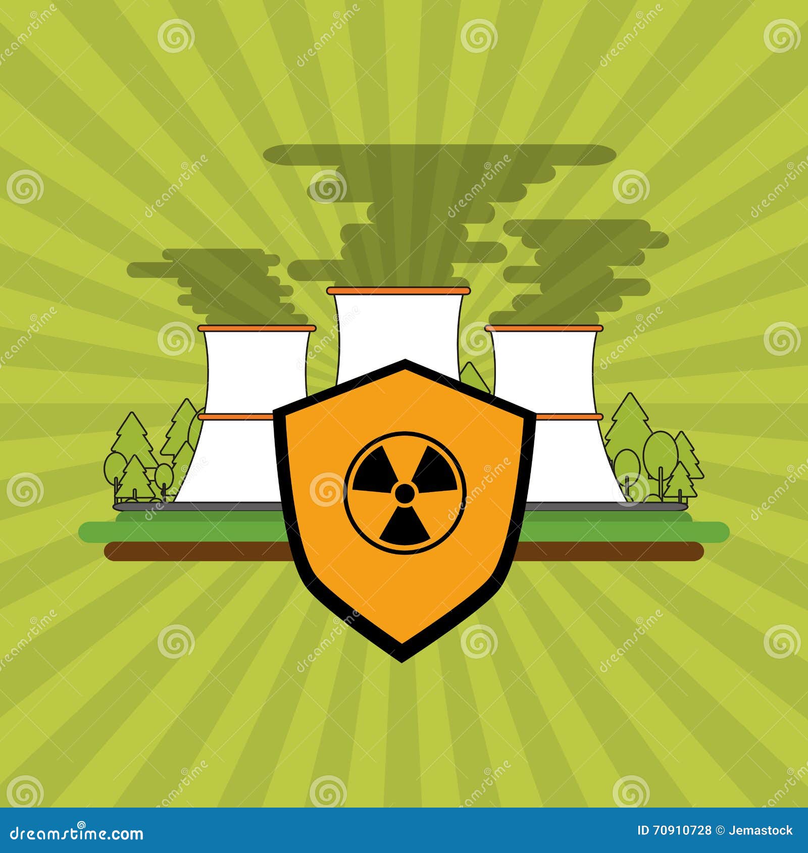 Industrial Security Design. Safety Icon. Protection Concept Stock ...