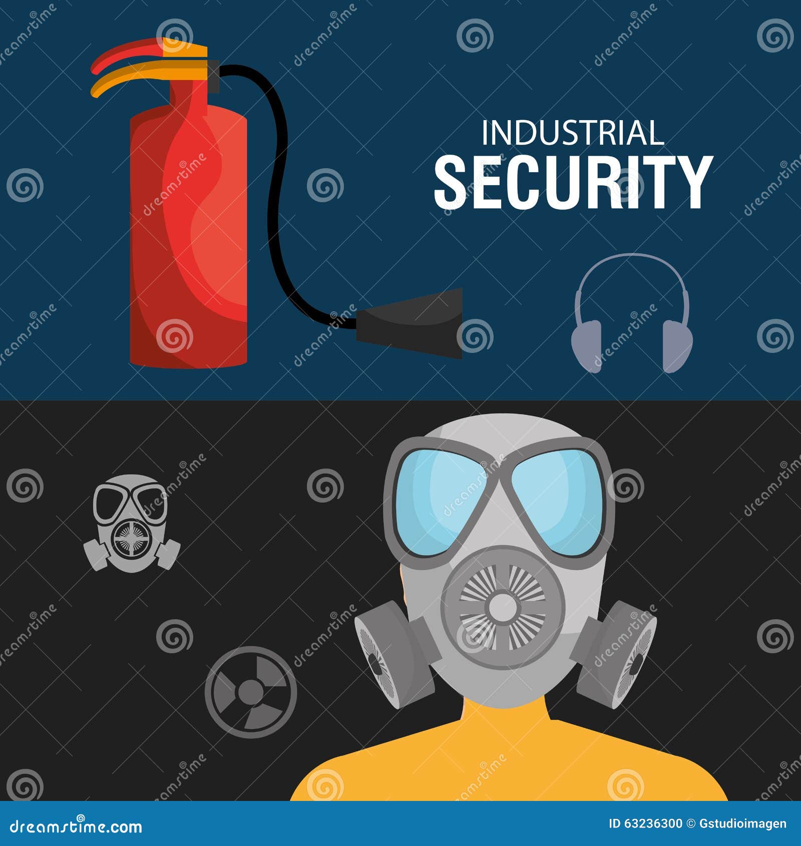 Industrial Security Equipment Stock Illustration - Illustration of ...