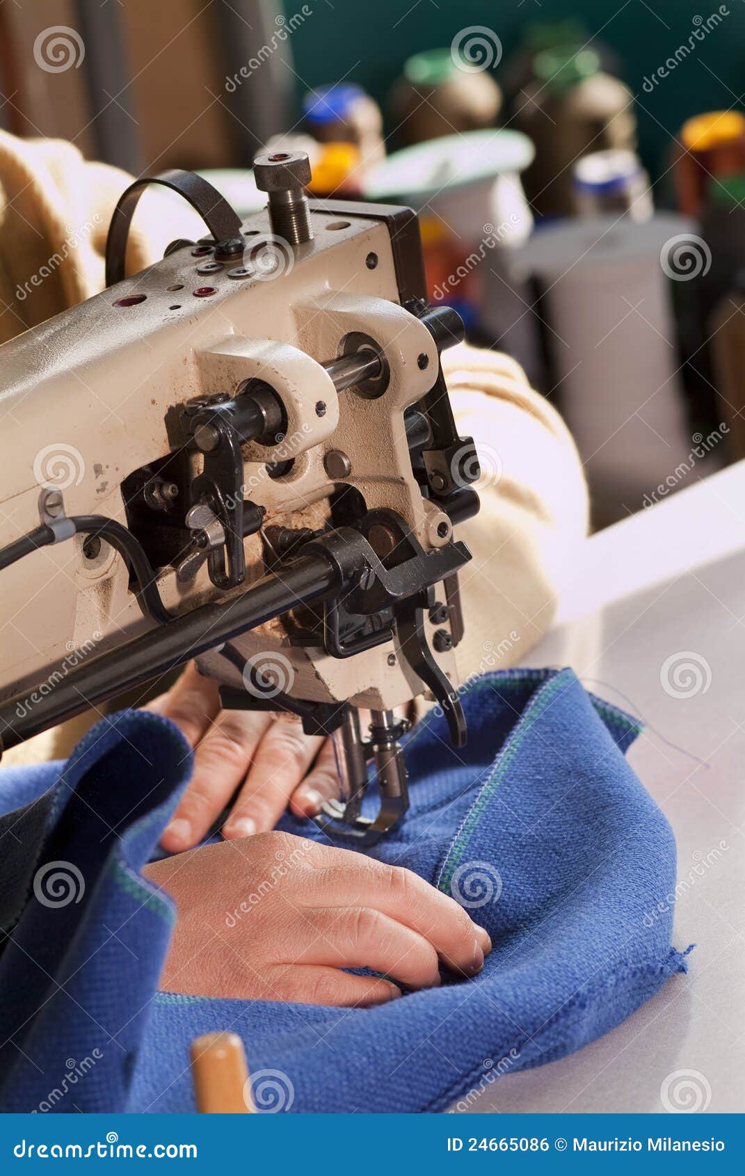 Industrial Sewing Machine stock photo. Image of design - 24665086