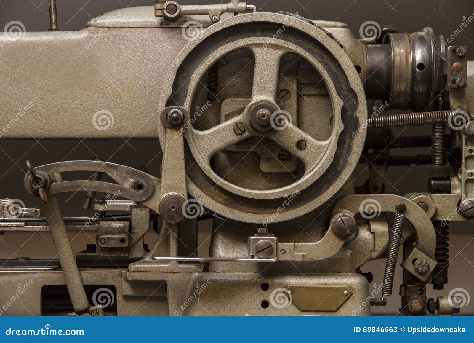 Industrial sewing machine stock image. Image of cropped - 69846663