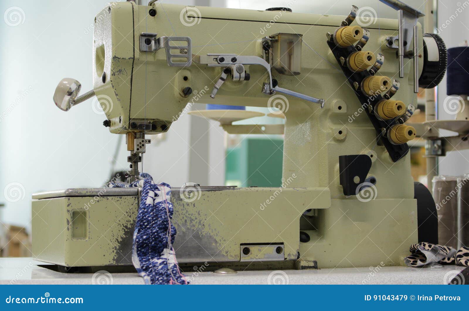 Industrial sewing machine stock image. Image of product - 91043479