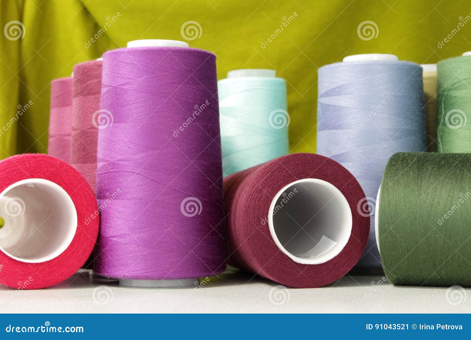 Industrial sewing thread stock image. Image of garment - 91043521