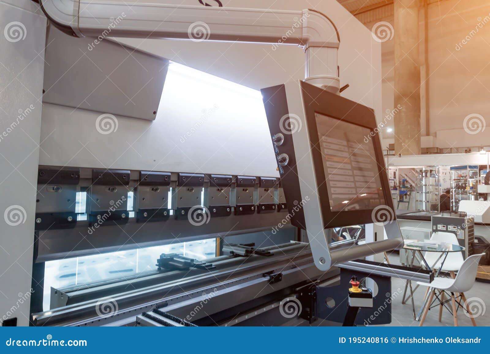 Industrial Sheet Metal Processing Equipment Stock Photo - Image of ...