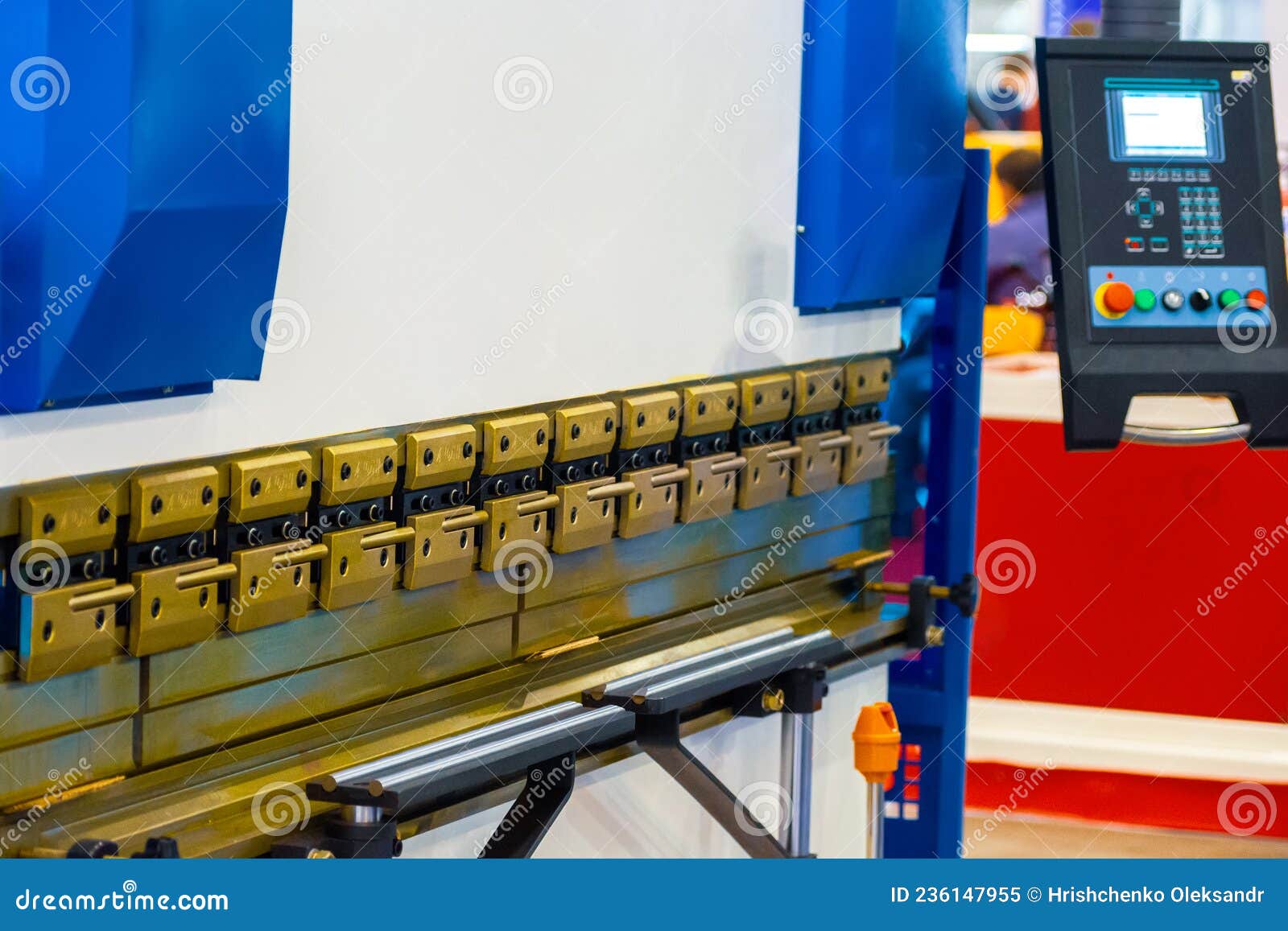 Industrial Sheet Metal Processing Equipment Stock Image - Image of ...