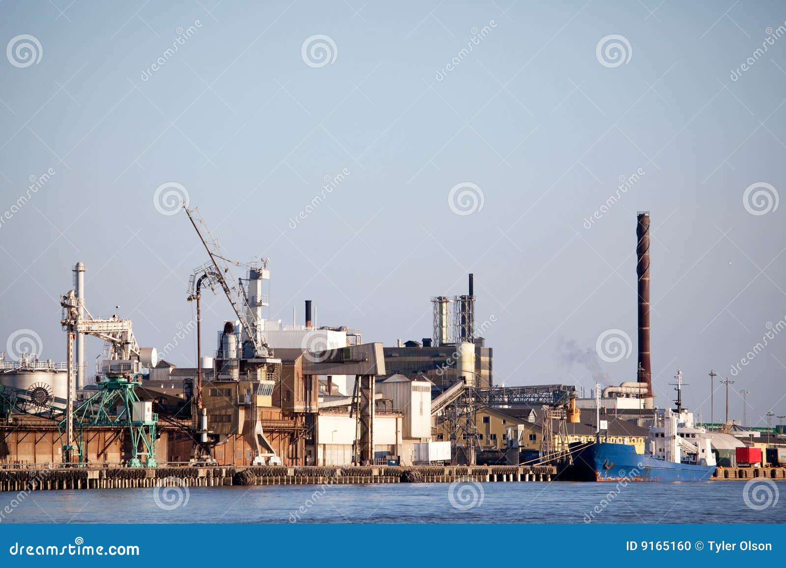 Industrial Shipping Dock stock photo. Image of ship, shipping - 9165160