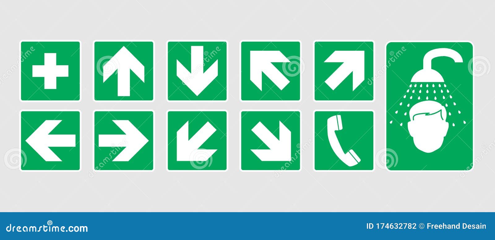 Industrial Signs Vector Illustration Pack Stock Vector - Illustration ...