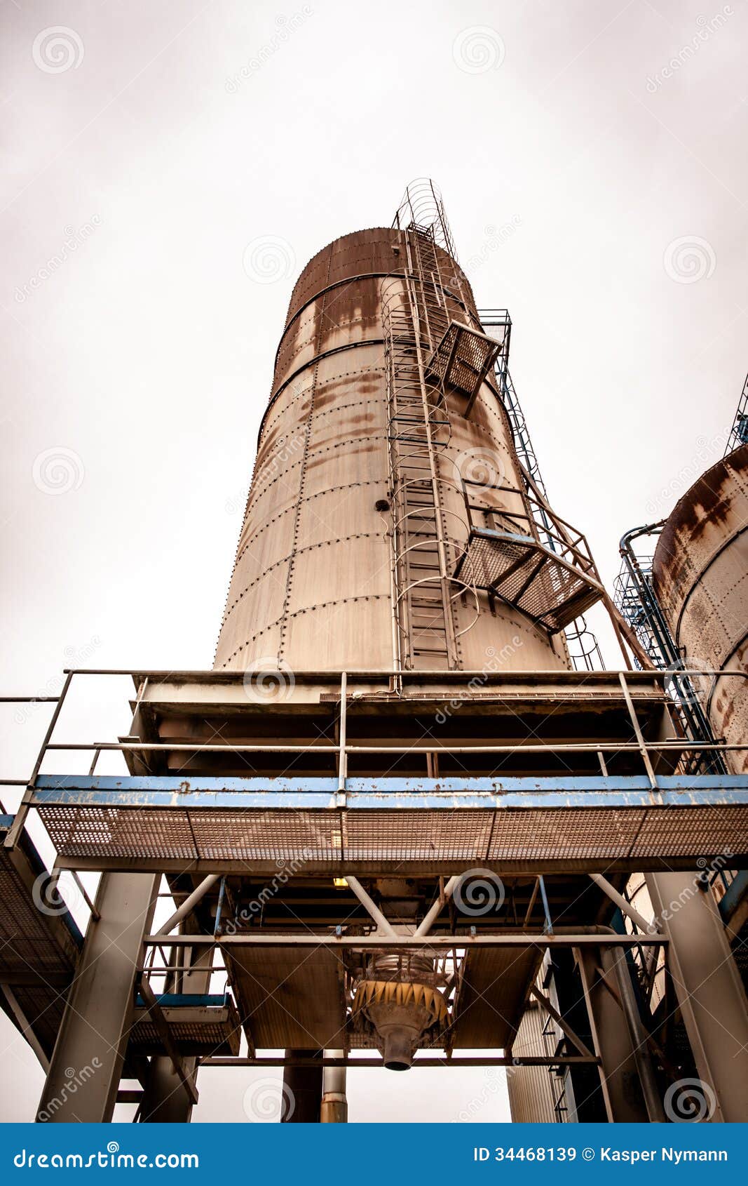 Industrial silo stock image. Image of environment, metallic - 34468139