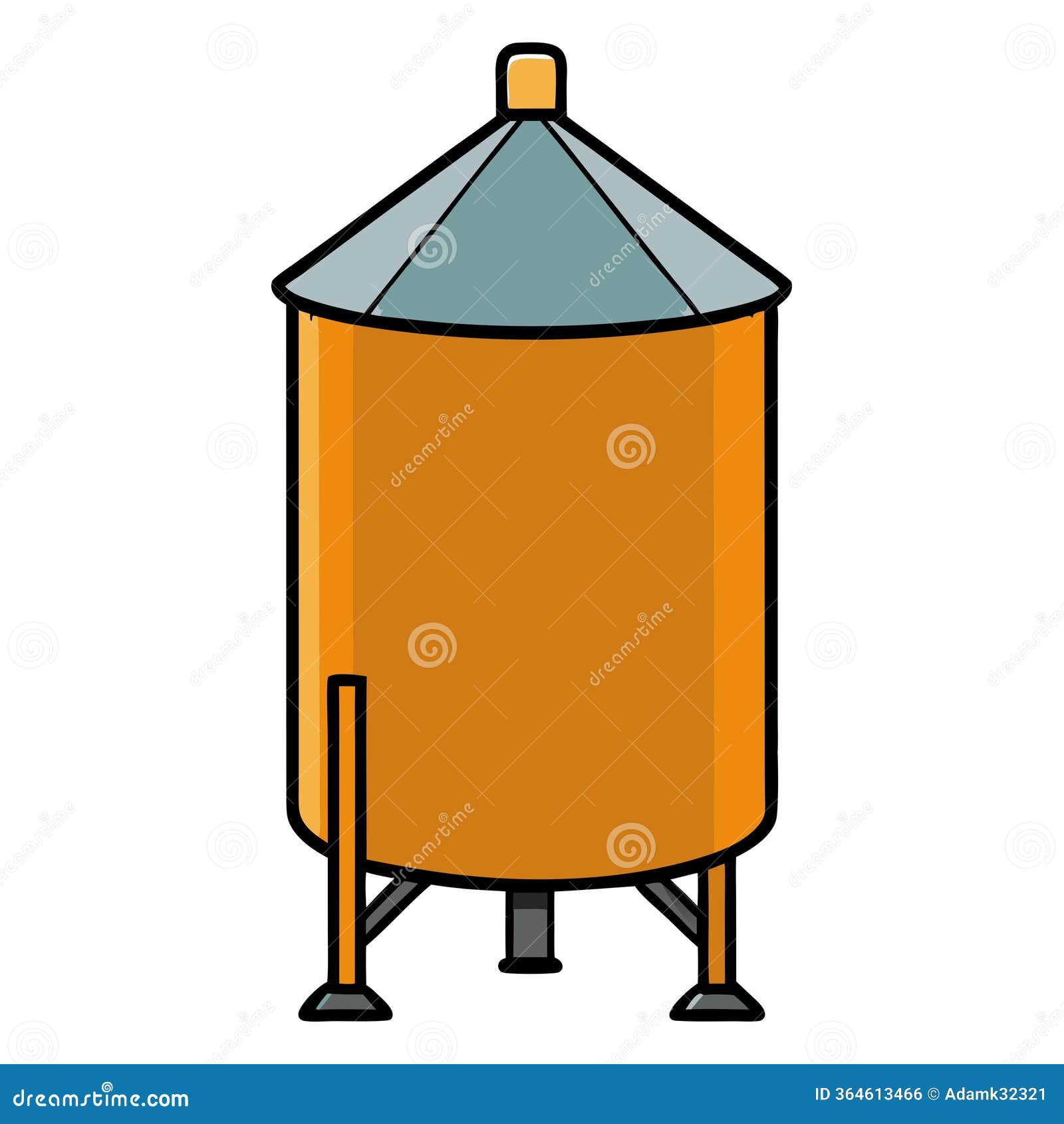 Industrial Silo Icon Showing Storage For Farming Royalty-Free Stock ...