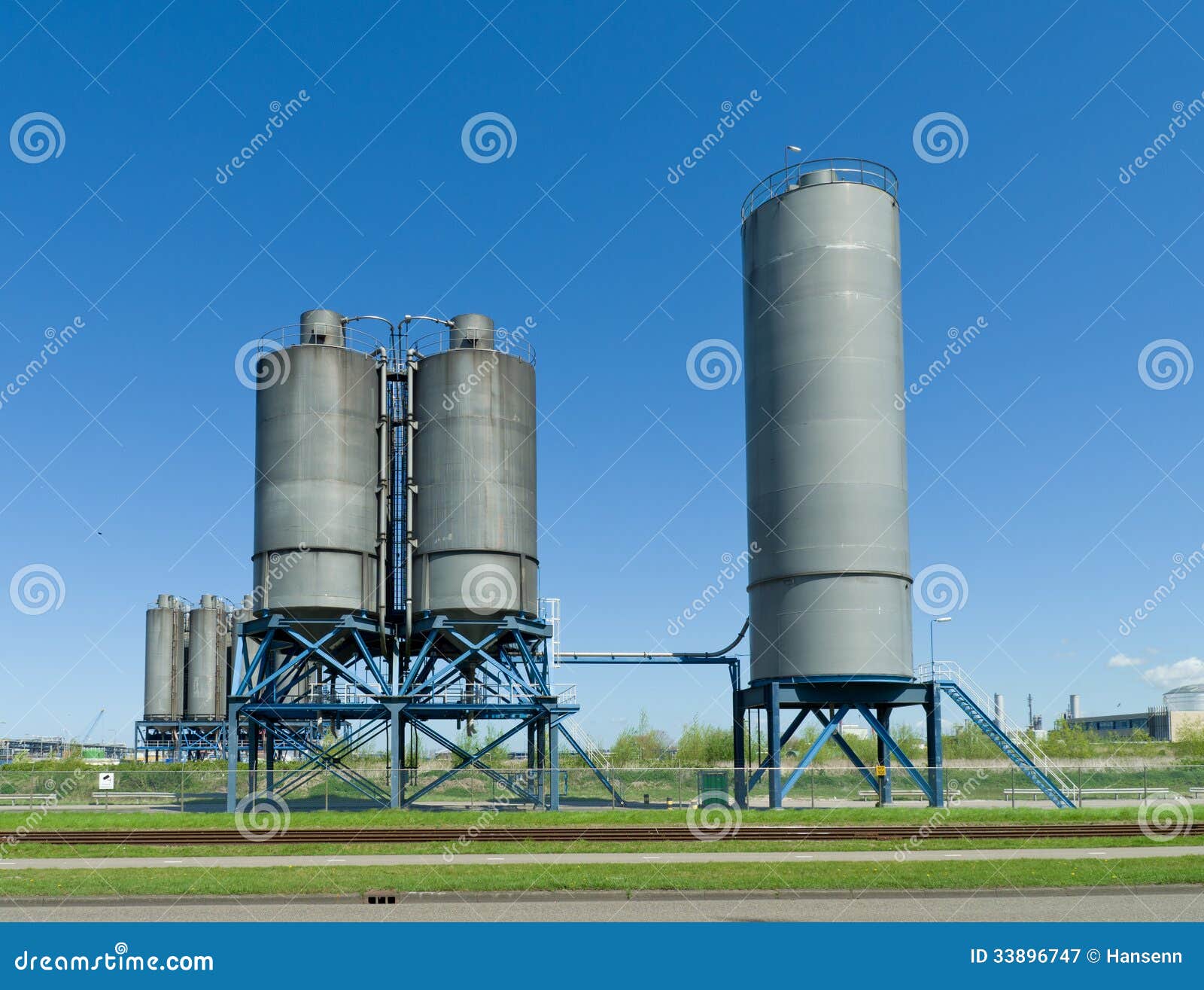 Industrial silos stock image. Image of compartment, construction - 33896747