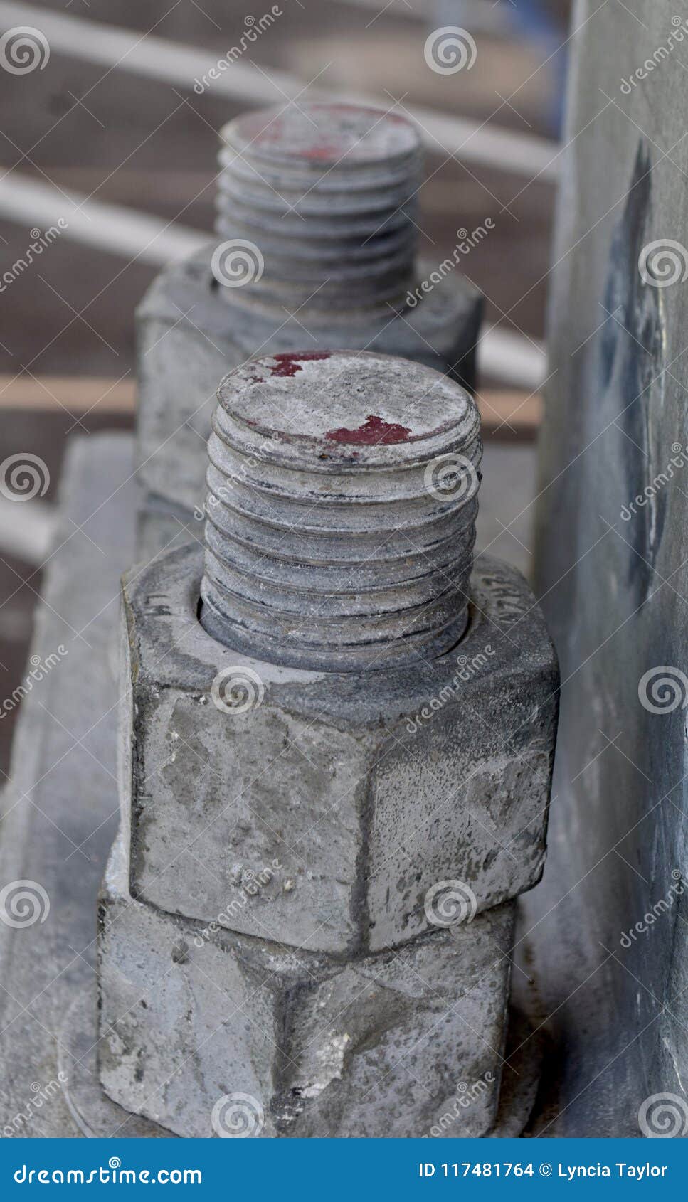 Industrial Sized Nuts and Bolts Stock Photo - Image of threaded, giant ...