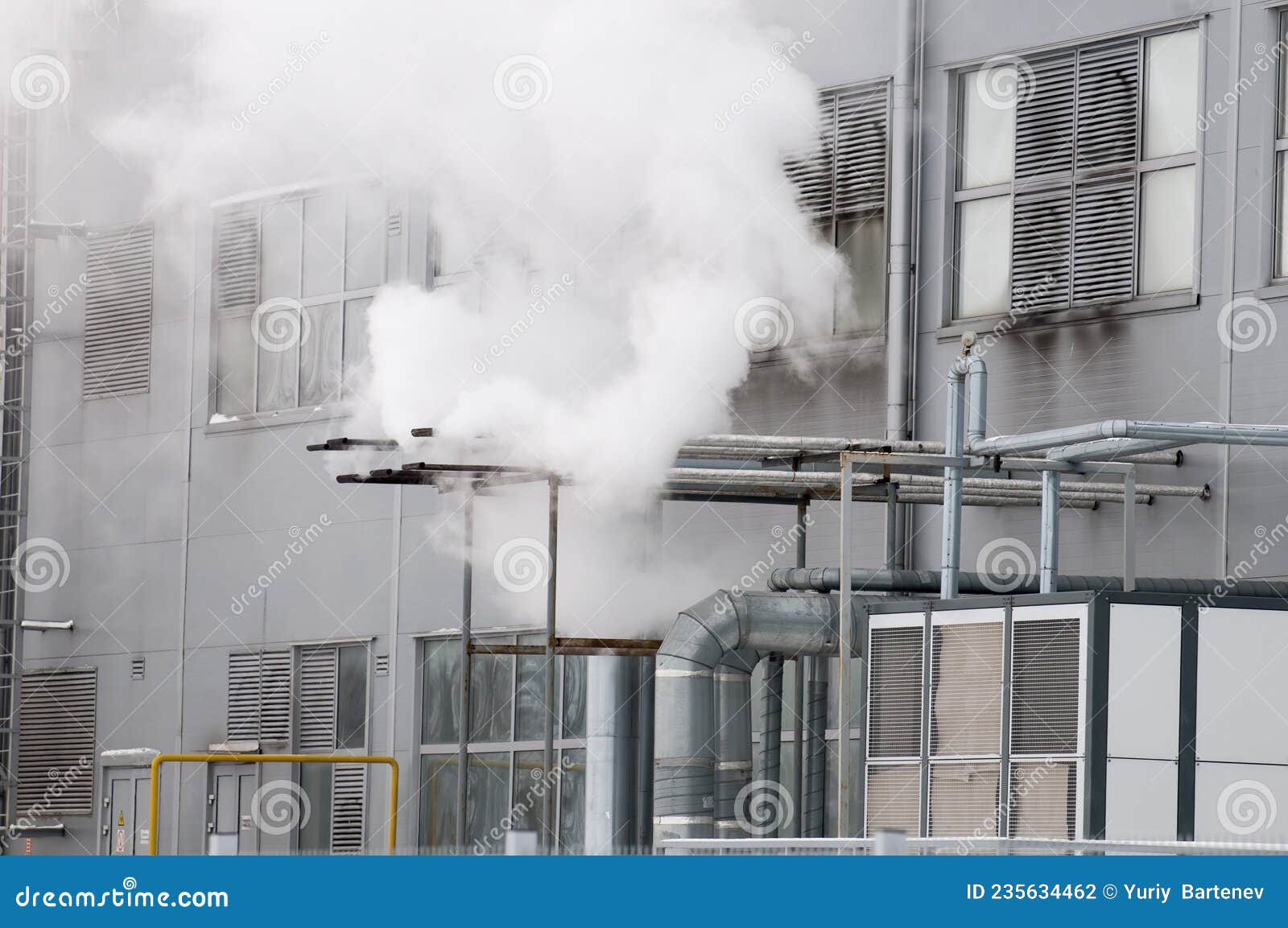 Industrial Smoke from the Pipe in the Factory. Stock Photo - Image of ...