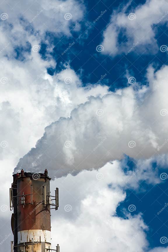 Industrial smoke stack stock image. Image of exhaust - 16226079