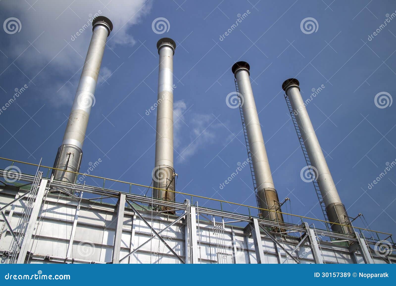 Smokestack stock image. Image of ozone, industry, pollution - 30157389