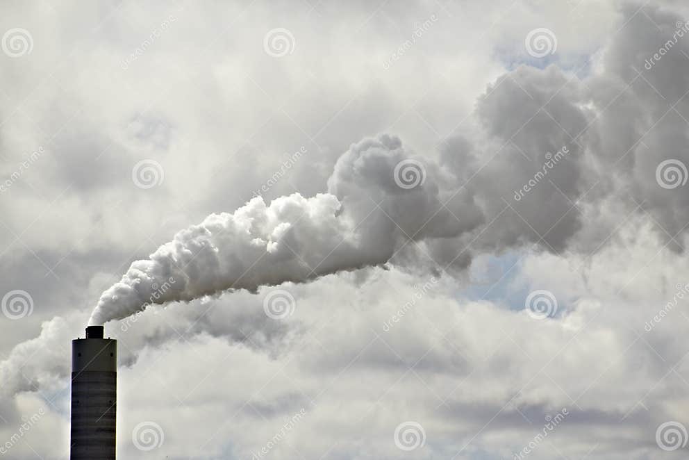 Industrial Smoke Stack Cloud Composition Stock Photo - Image of power ...