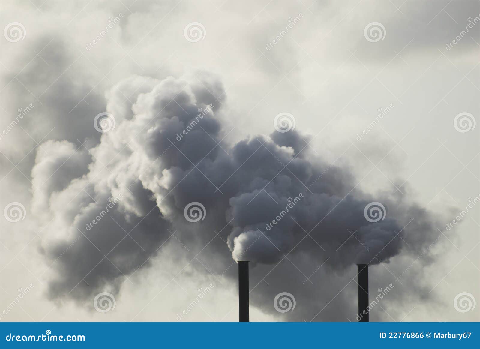 Industrial Smoke Stacks stock photo. Image of chimney - 22776866