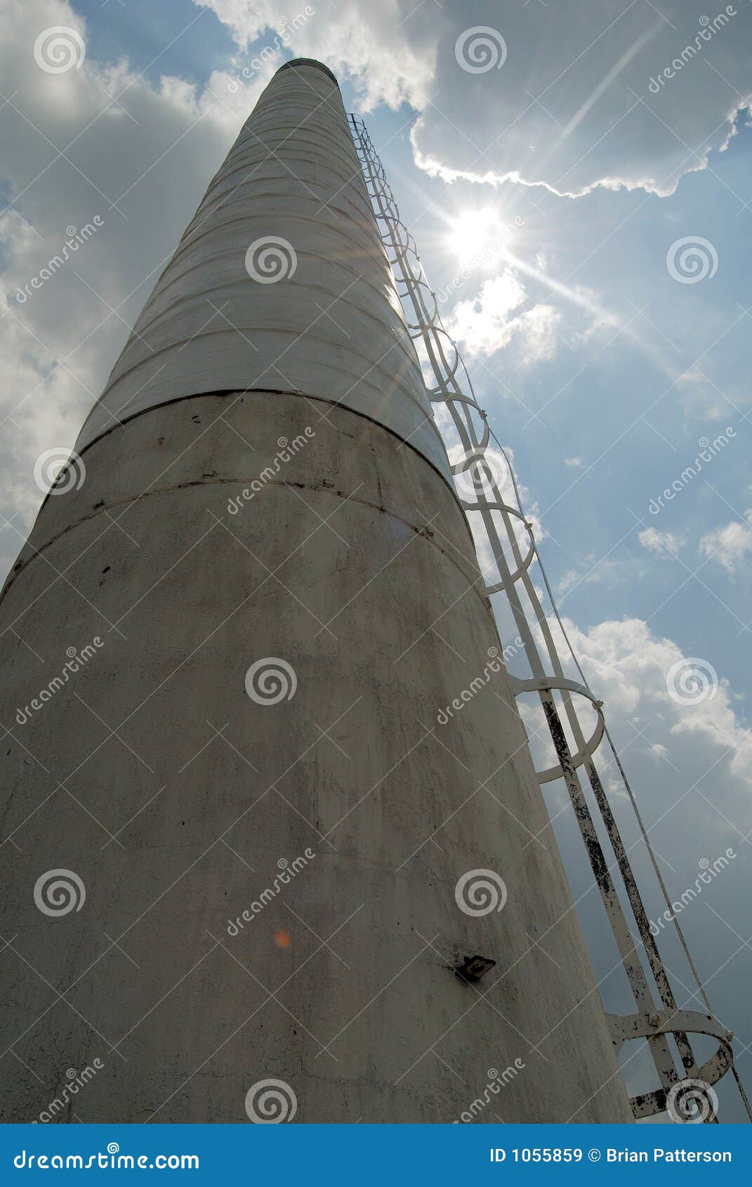 Industrial Smokestack stock image. Image of tall, converging - 1055859