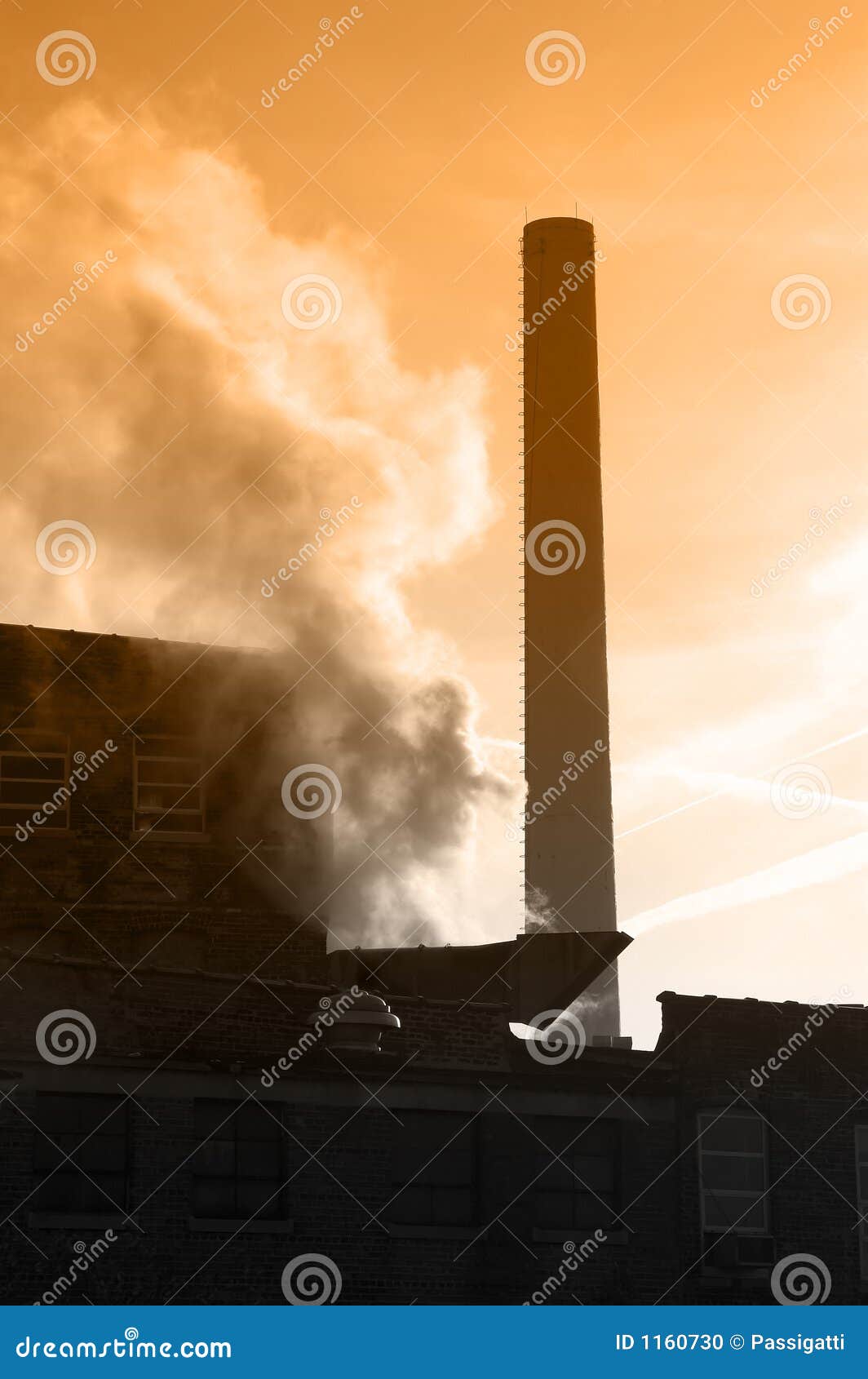 Industrial Smokestack stock photo. Image of industrial - 1160730