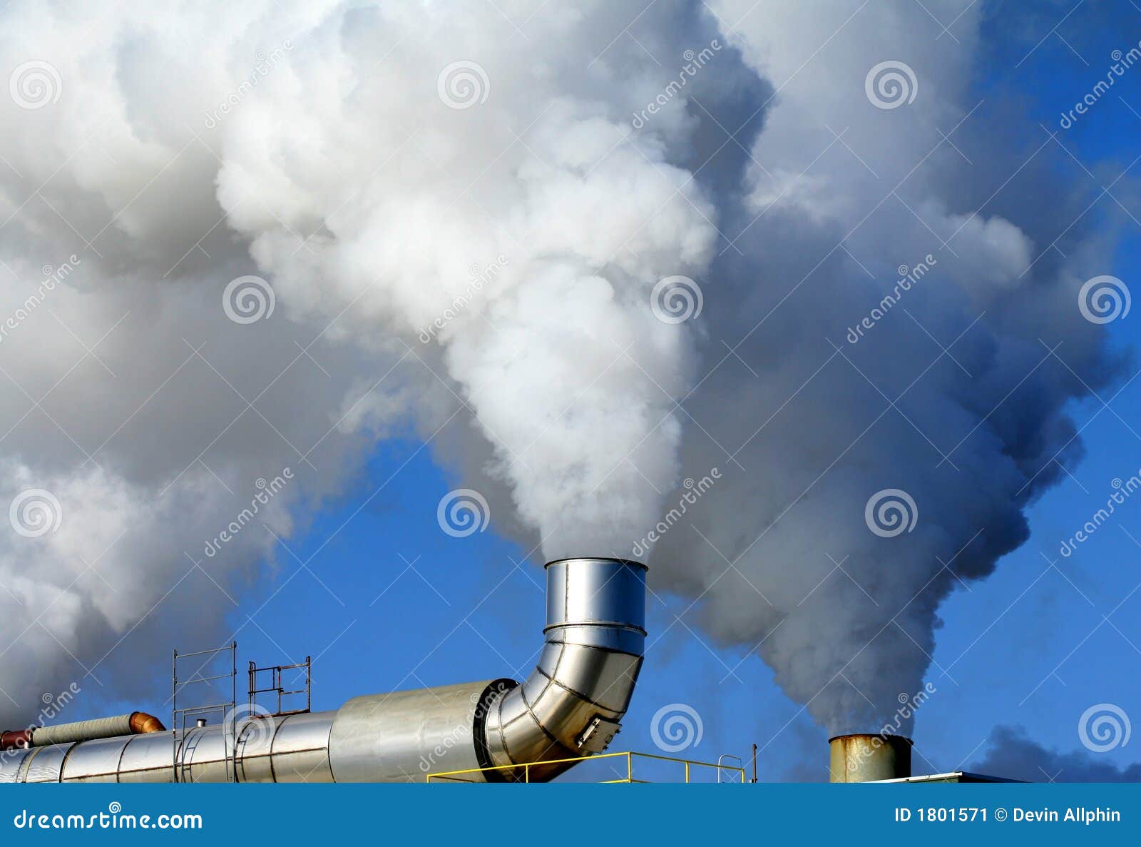 Industrial Smokestacks stock image. Image of energy, cooling - 1801571