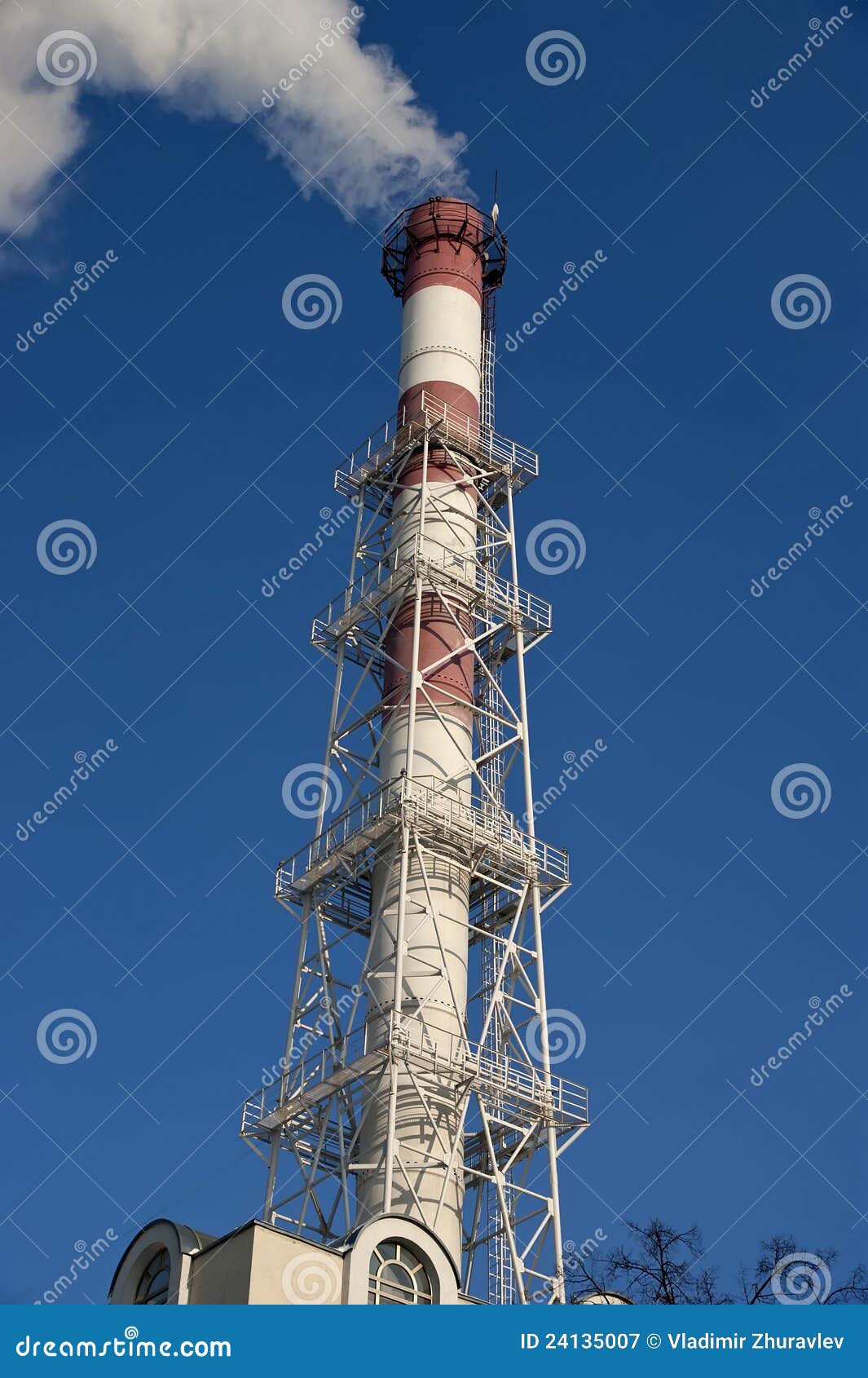 Industrial smokestacks stock image. Image of building - 24135007