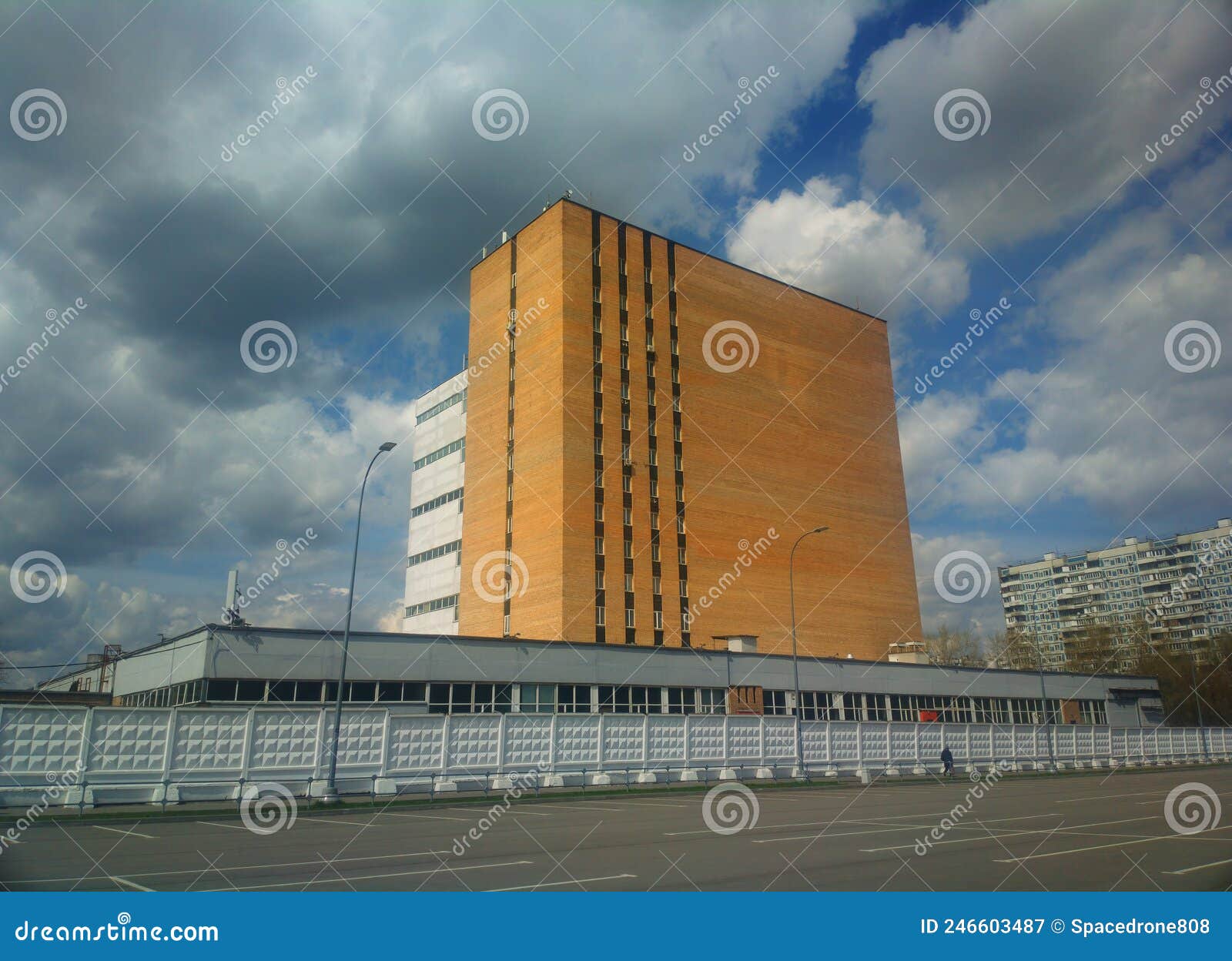 Industrial Soviet Factory in Moscow Stock Image - Image of vintage ...