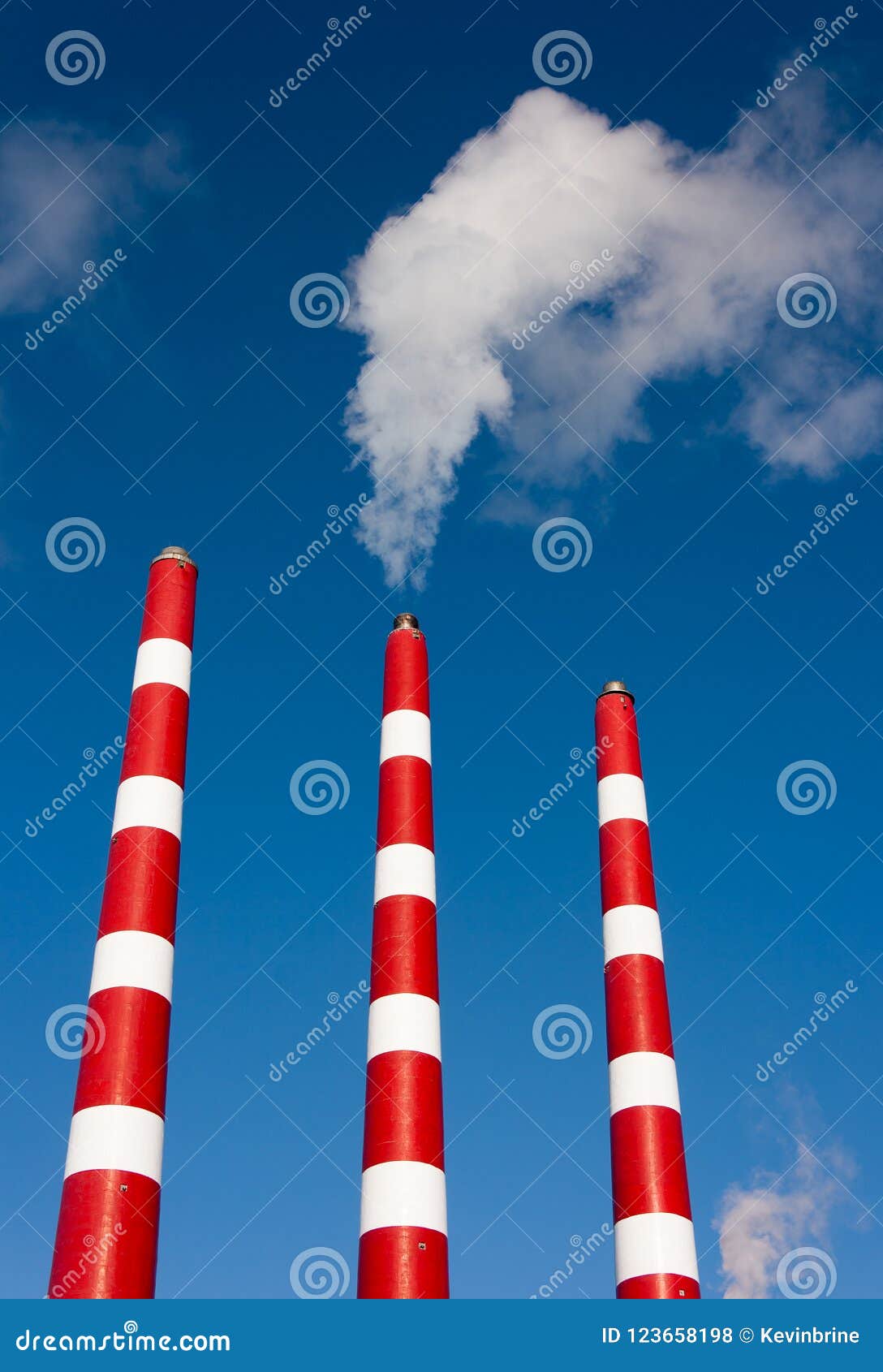Industrial Stacks stock photo. Image of plant, blue - 123658198