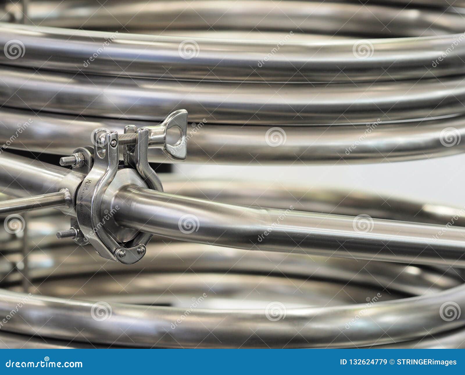 Industrial Stainless Steel Pipe Work Editorial Stock Image - Image of ...