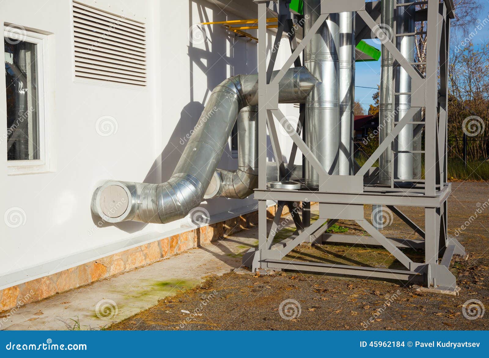 Industrial Steel Air Conditioning Stock Photo - Image of mechanical ...