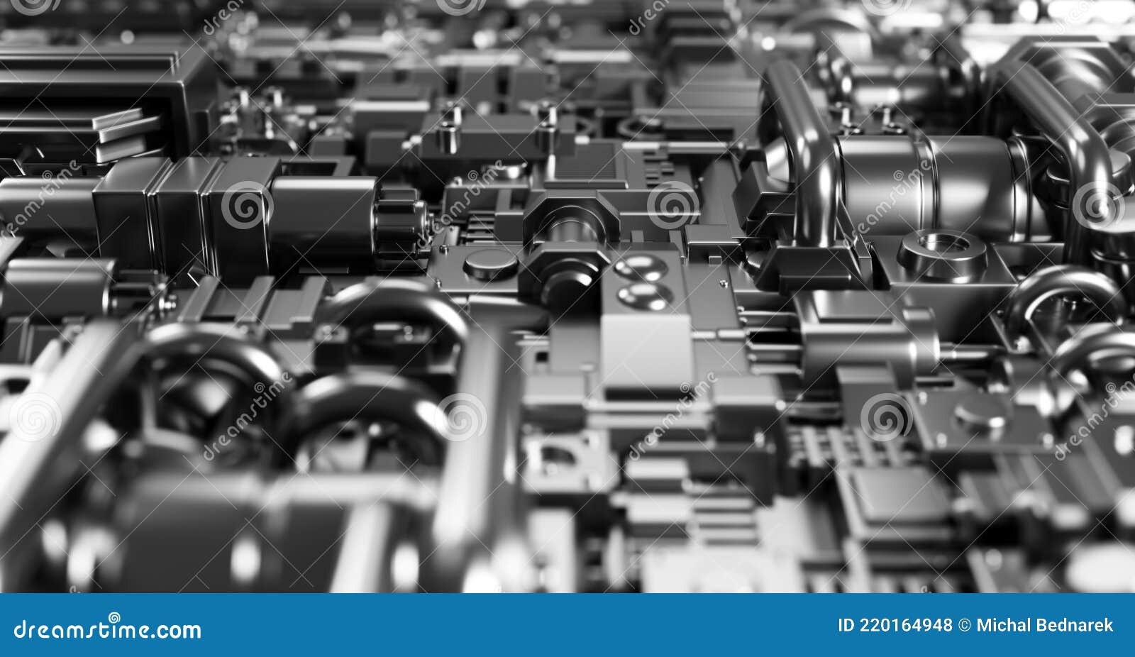 Industrial Steel Mill Showing Furnace And Production Lines Stock ...