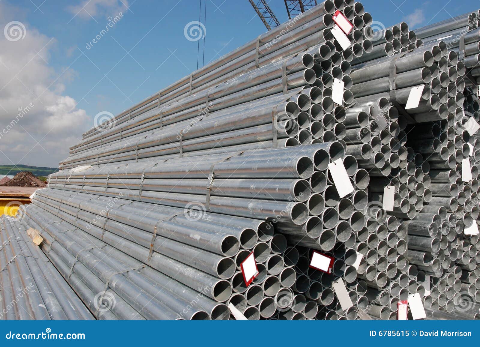 Industrial steel pipes stock image. Image of metal, circles - 6785615