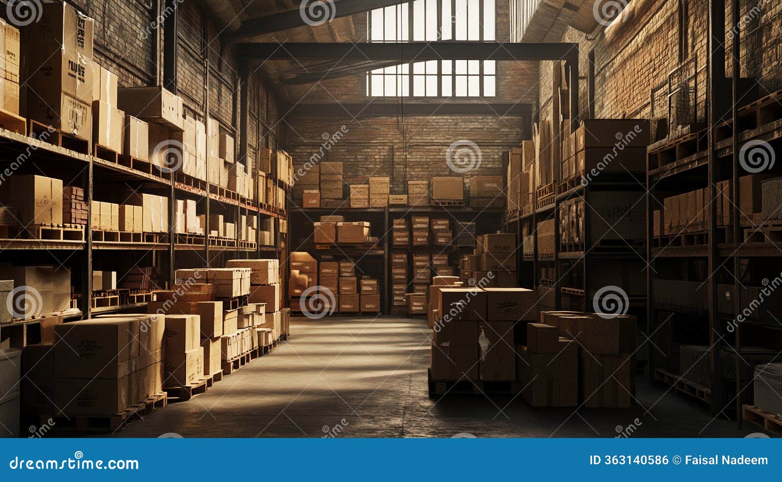 Industrial Storage Area with Inventory Management, Freight Handling ...