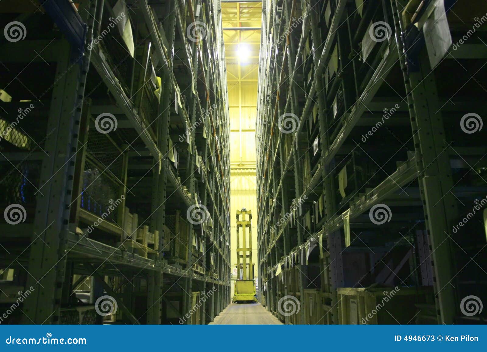 Industrial Storage Bay. stock image. Image of store, lift - 4946673