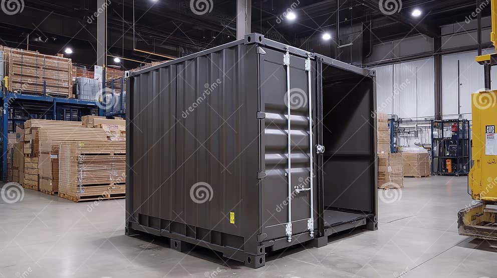 Industrial Storage Container in a Warehouse, Showcasing the Robust ...
