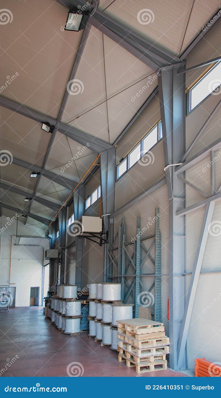 Industrial Storage Interior Detail Stock Image - Image of industrial ...
