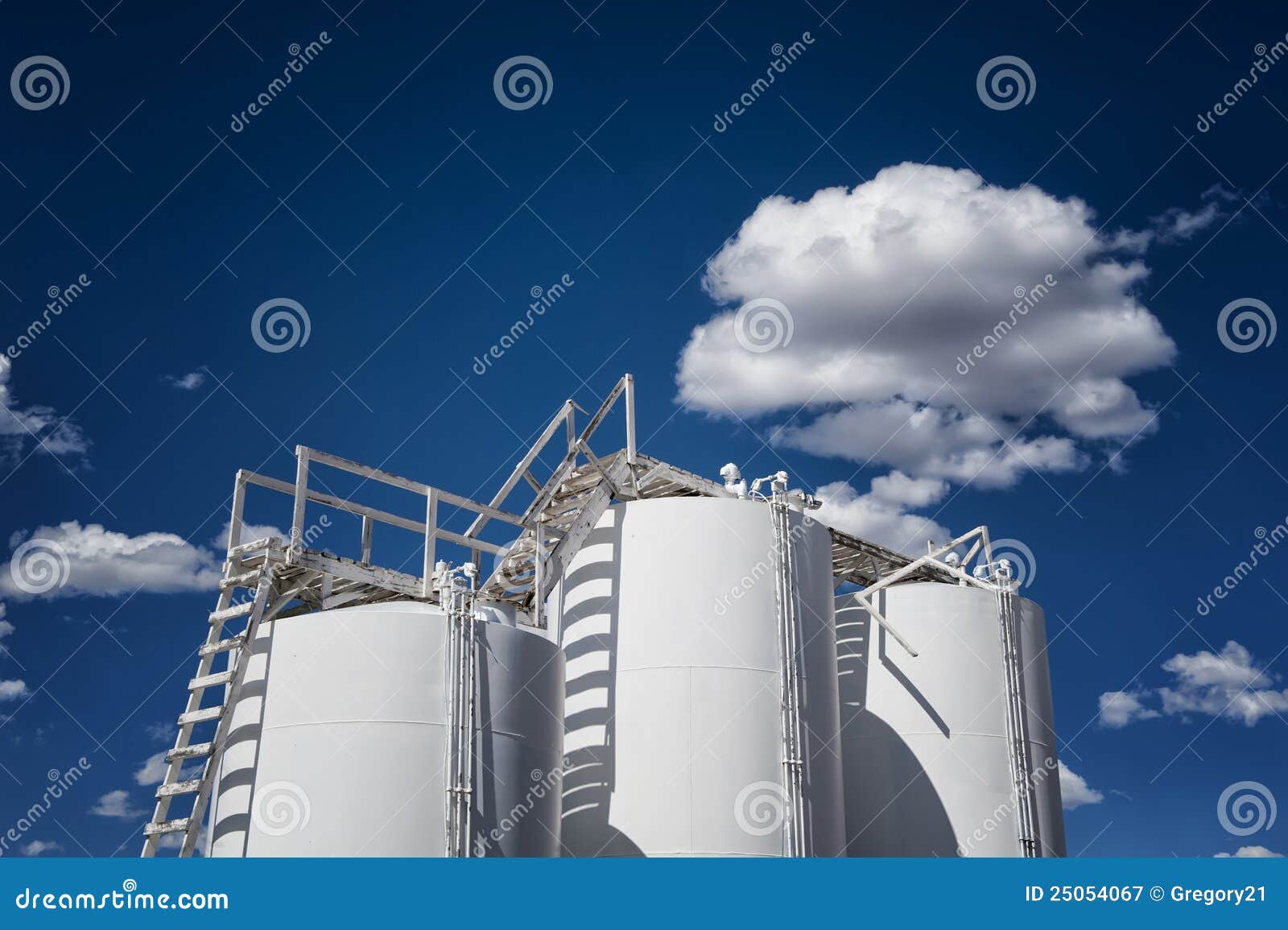 Industrial Storage Tanks stock image. Image of flammable - 25054067