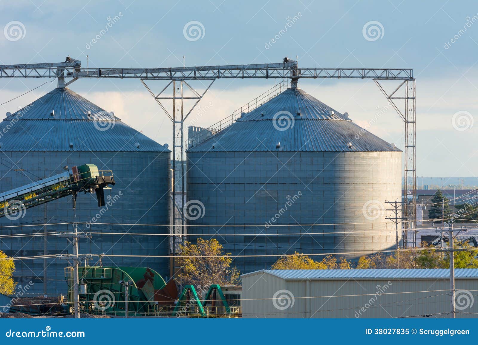 Industrial Storage Terminals Stock Image - Image of industry, heavy ...
