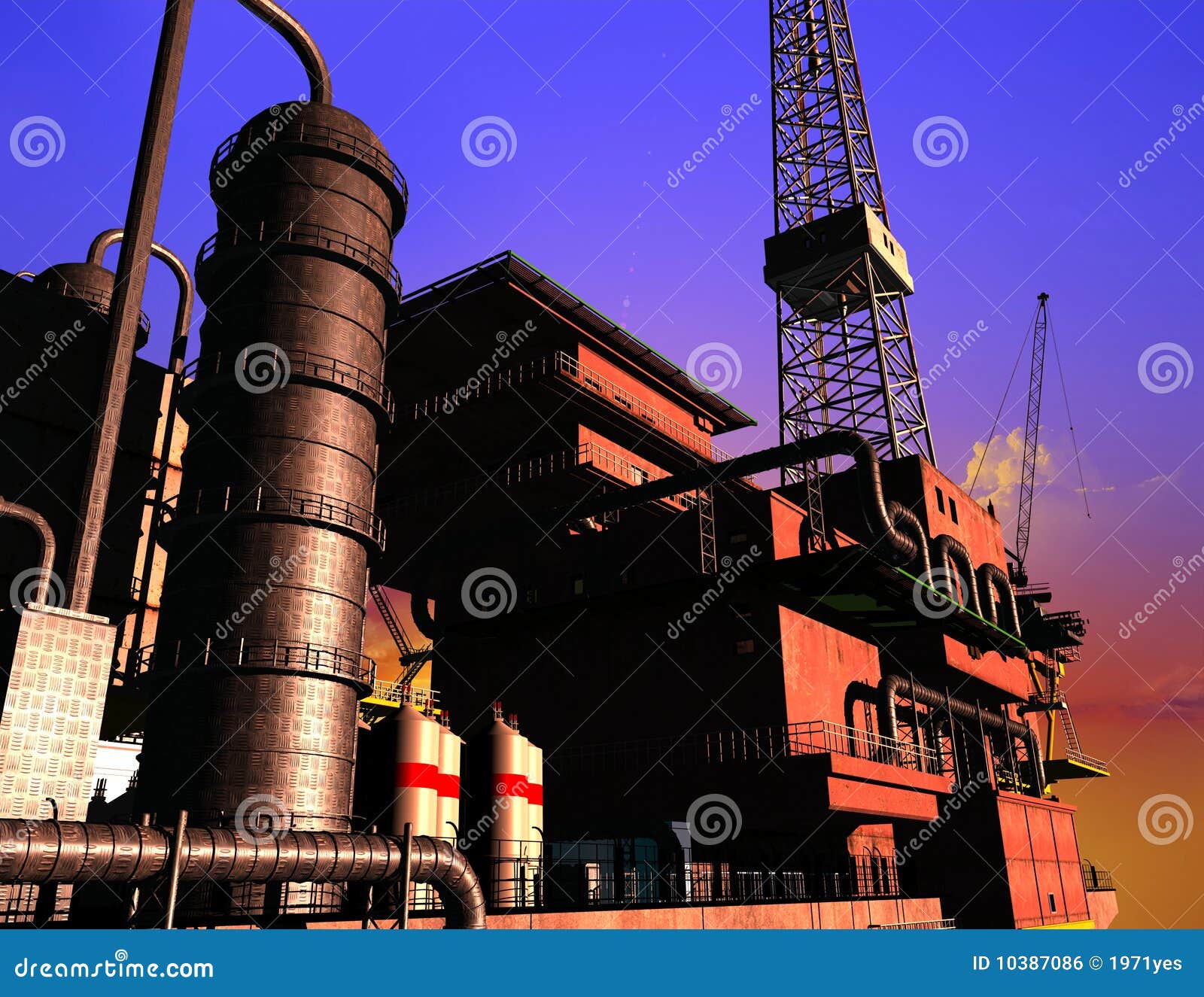 Industrial structure stock illustration. Illustration of storage - 10387086