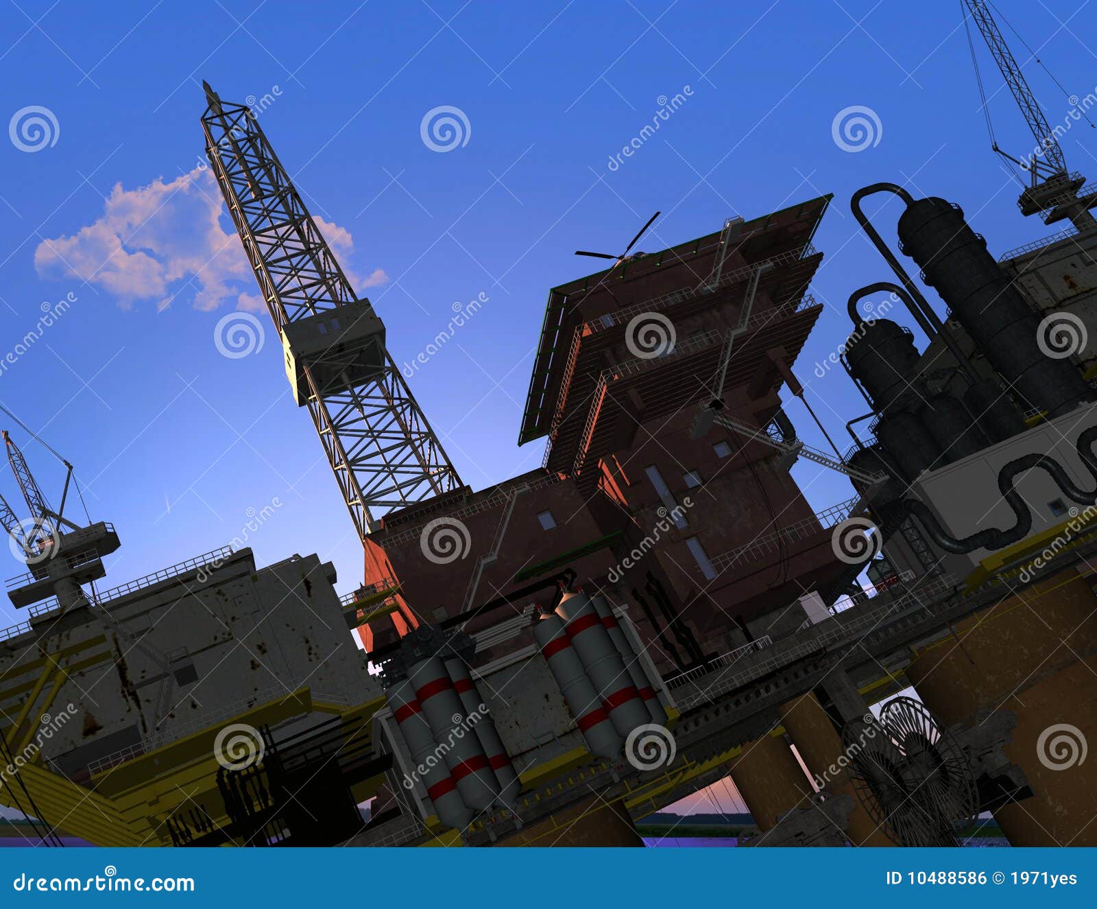 Industrial structure stock photo. Image of chemical, work - 10488586