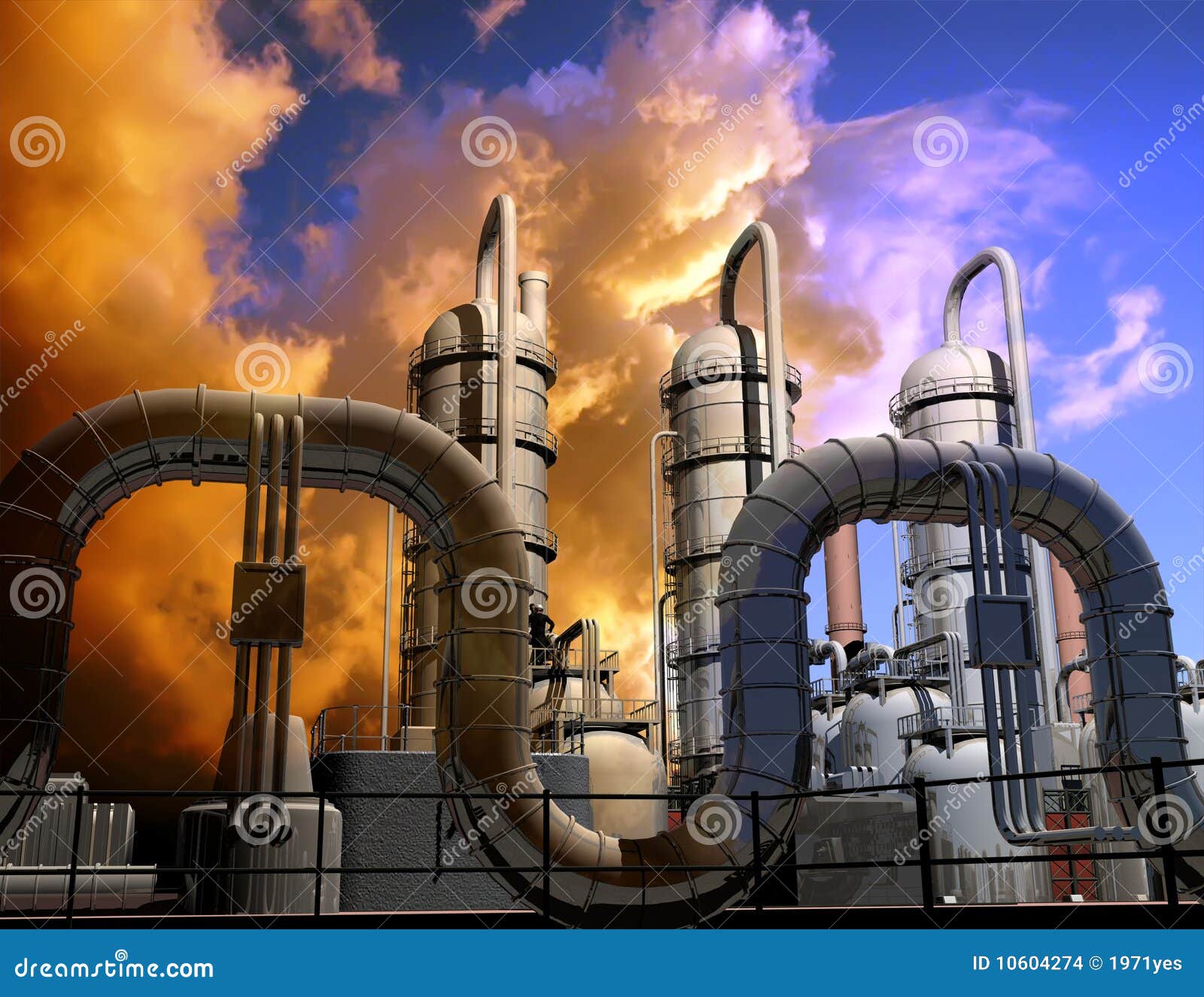 Industrial structure stock illustration. Illustration of work - 10604274