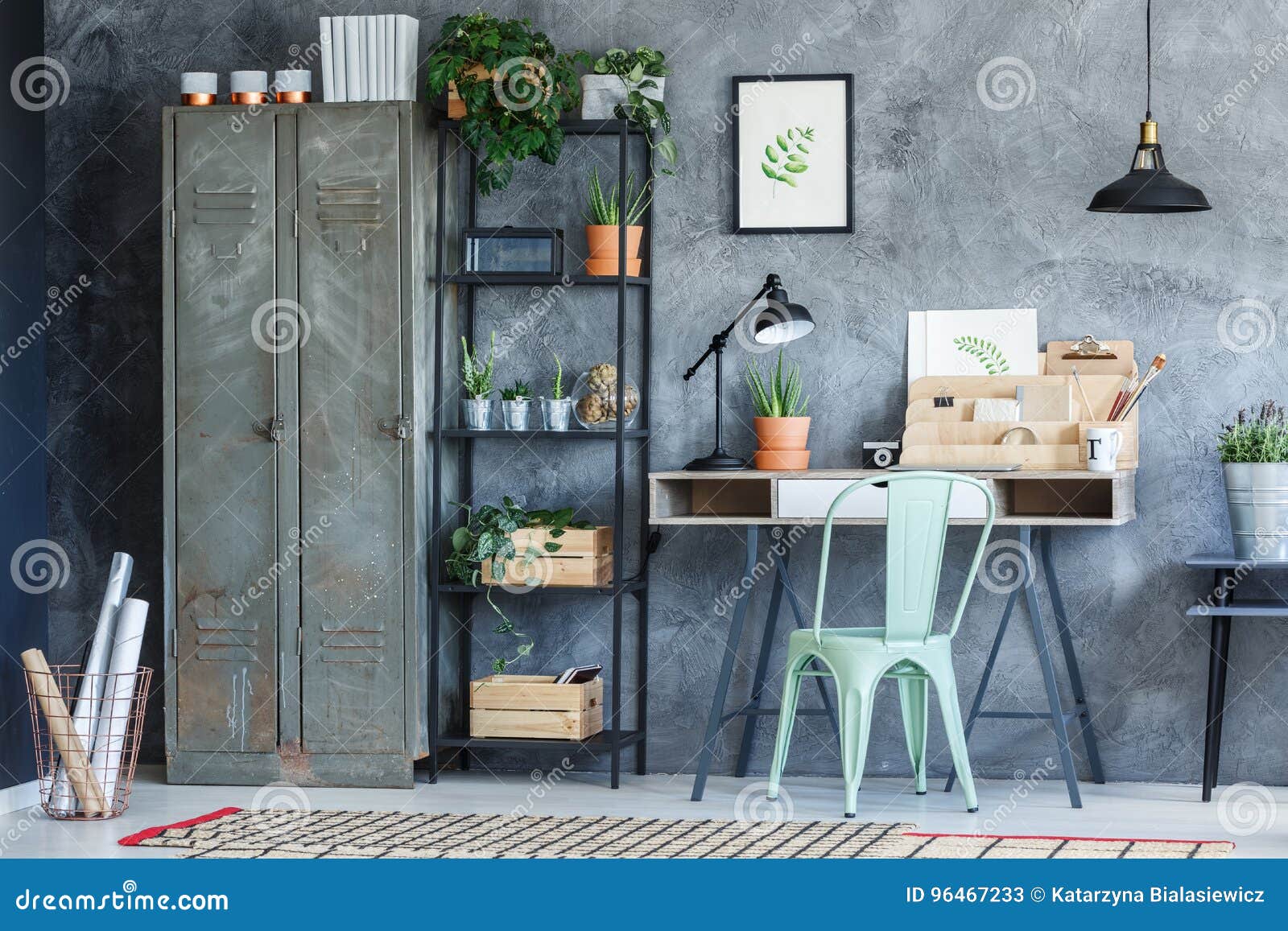 Industrial study room stock image. Image of dark, design - 96467233