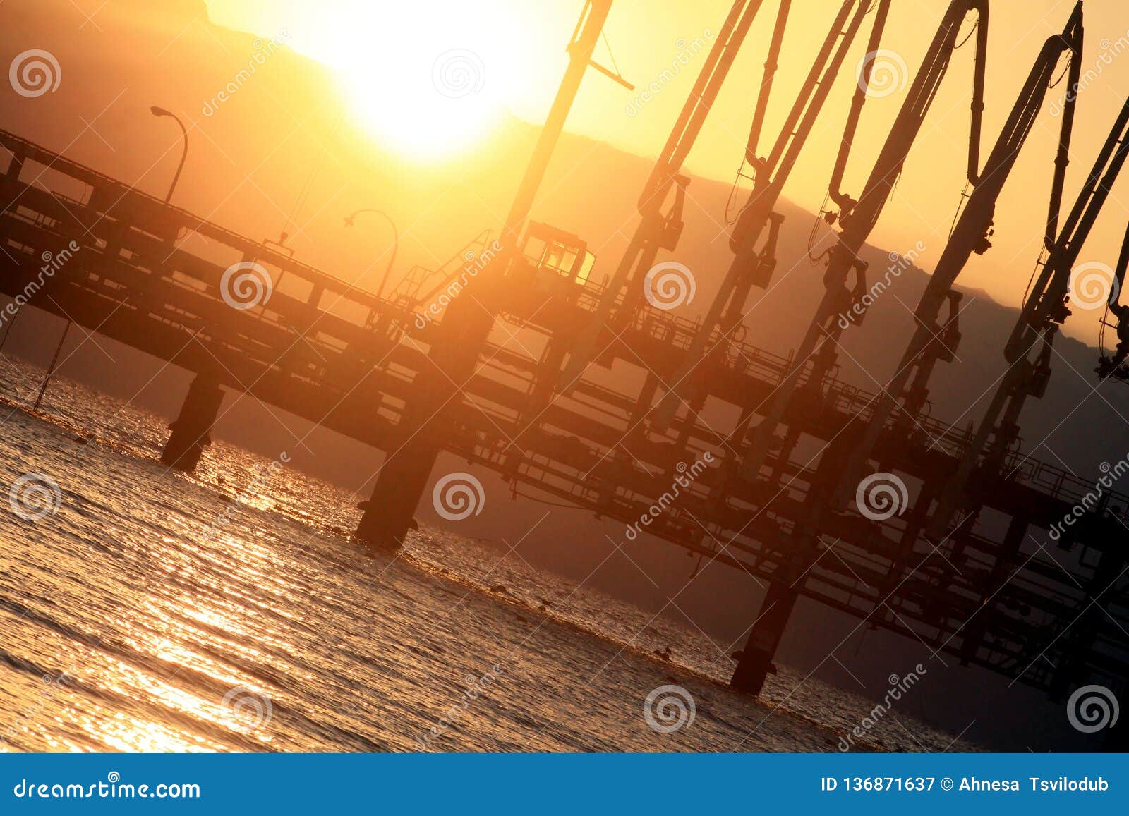 Industrial boom stock image. Image of factories, silhuette - 136871637