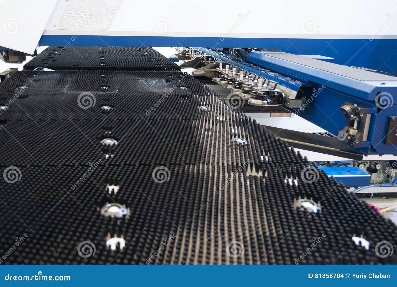 Industrial Stumping / Cutting Machine Stock Photo - Image of automation ...