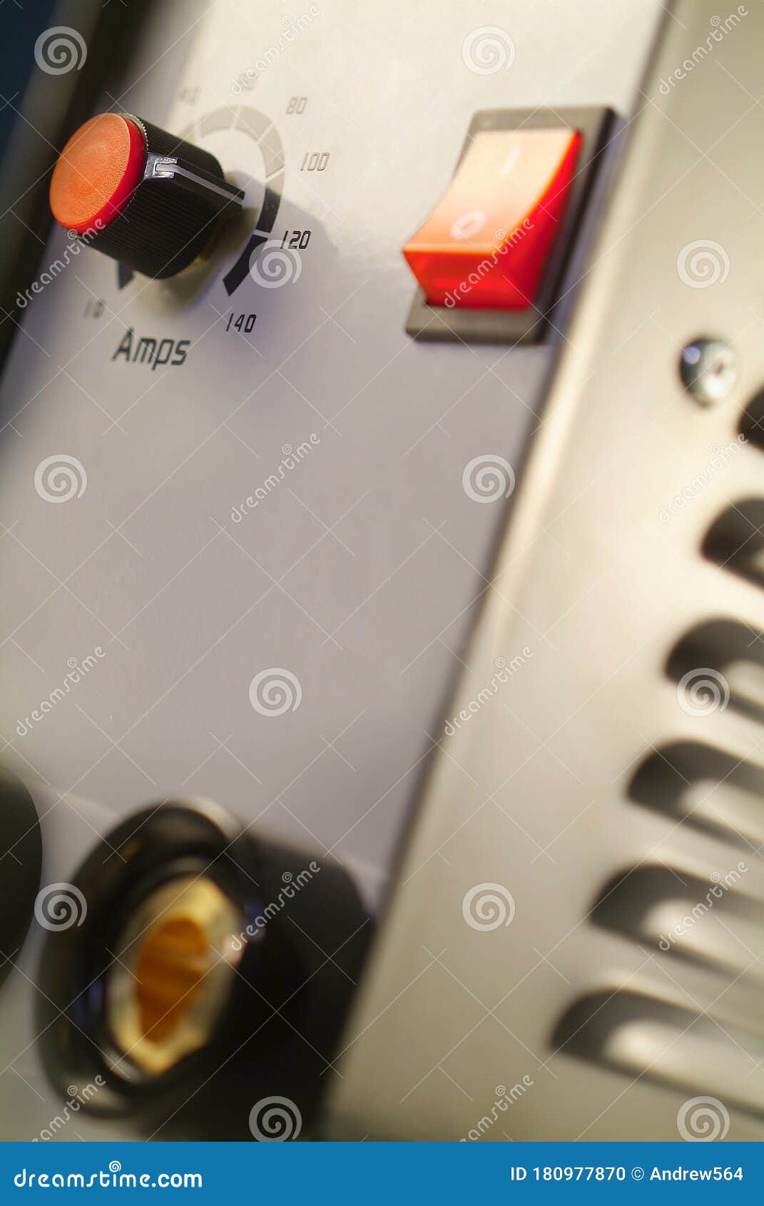 Industrial Switching Button on Control Panel Stock Photo - Image of ...